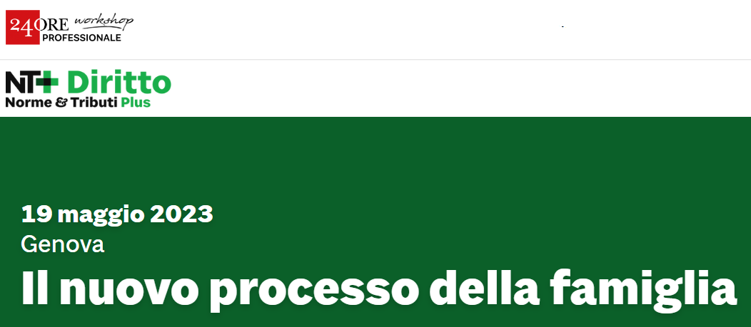 Il nuovo processo della famiglia