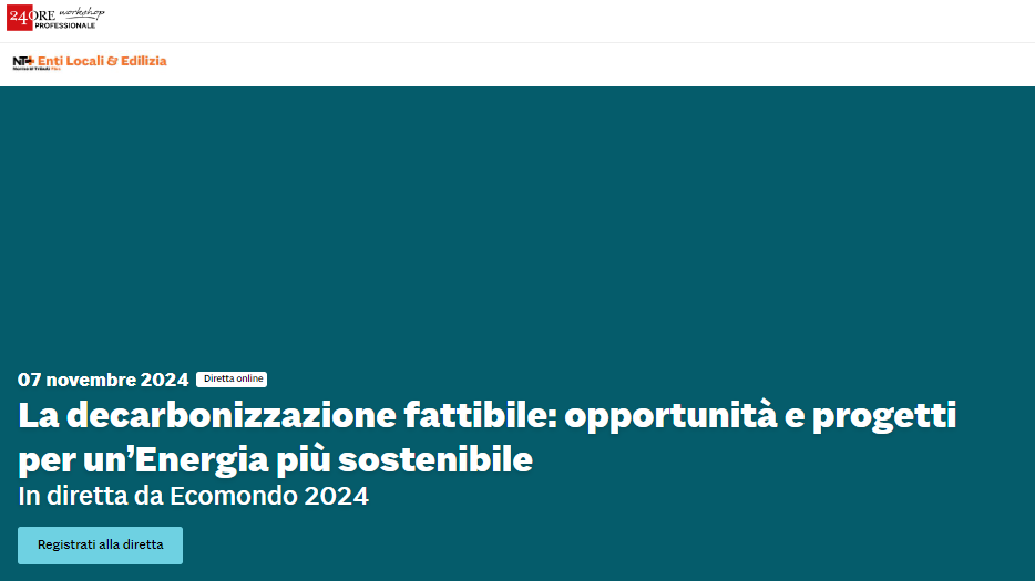 La decarbonizzazione fattibile: opportunità e progetti per un’Energia più sostenibile